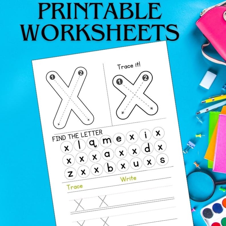 Alphabet Tracing Worksheets-preschool and Kindergarten Teaching Kit ...
