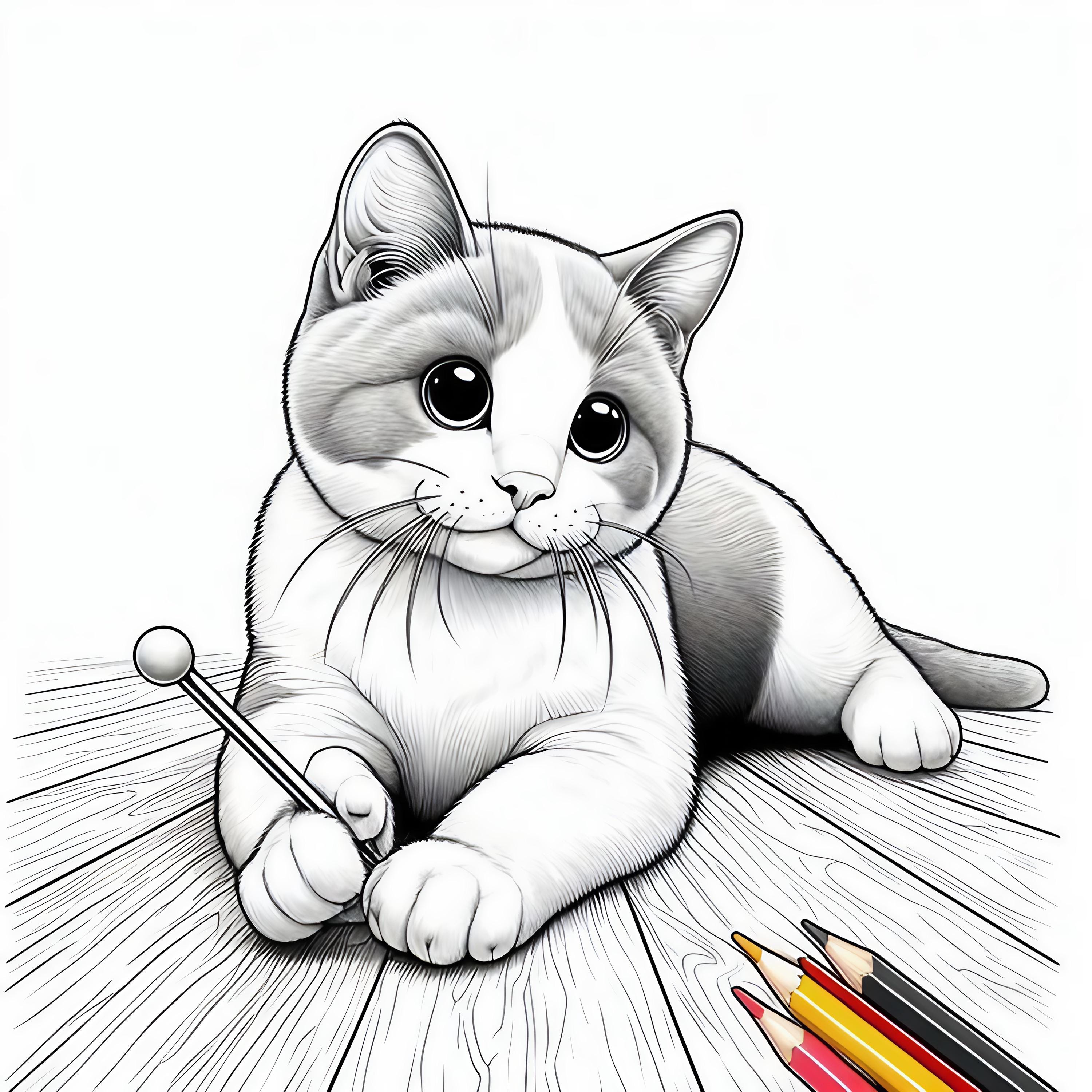 Cat Coloring Pages | Cute Printable Coloring Book for Cat Lovers ...