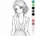 Fashion Model Coloring Pages, Fashion Dress Designs, Printable Coloring ...