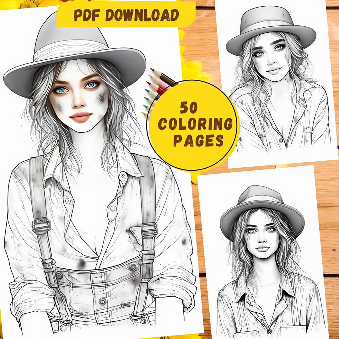 Street Queen Coloring Pages PDF - 50 Fashion Coloring Book PDF ...