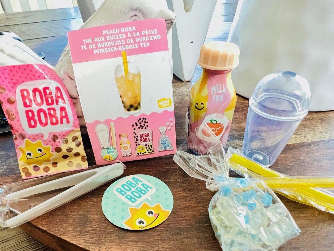 MGA Miniverse Make It Mini Food Café Series 1 PEACH BOBA - Etsy