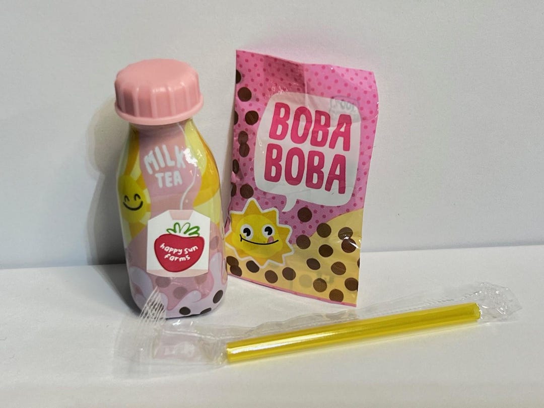 MGA Miniverse - Make It Mini - " Strawberry Boba, Boba & Straw Set ...