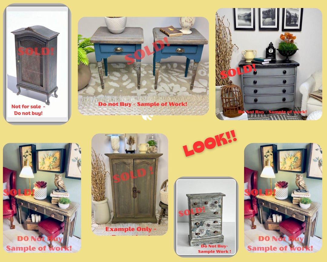 SOLD OUT! - Example of My Work Only - Do Not Buy! Custom Order - 1:12 ...