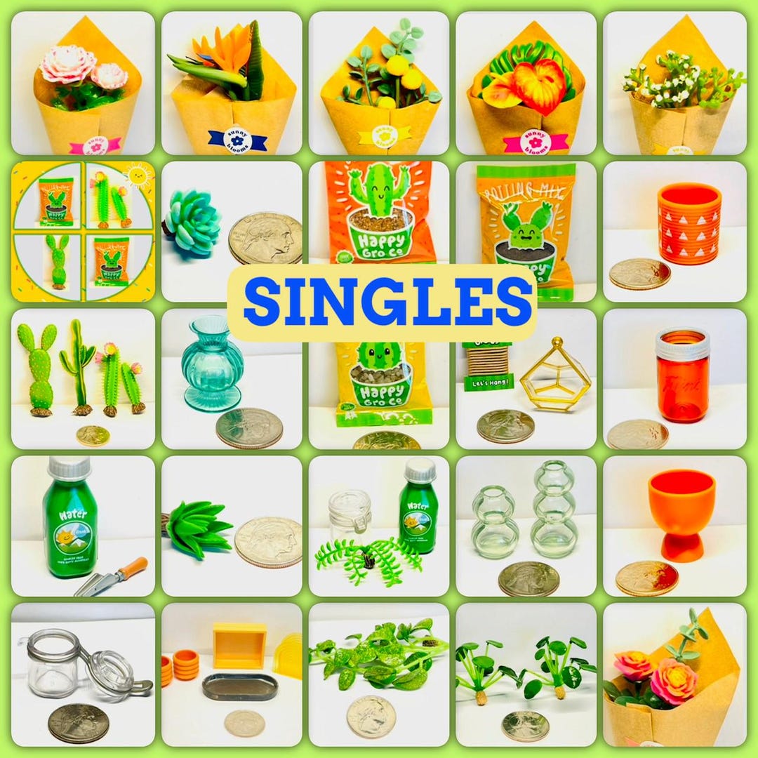 MGA Miniverse - Make It Mini - Misc. Plants, Vases, Planters, Etc. for ...