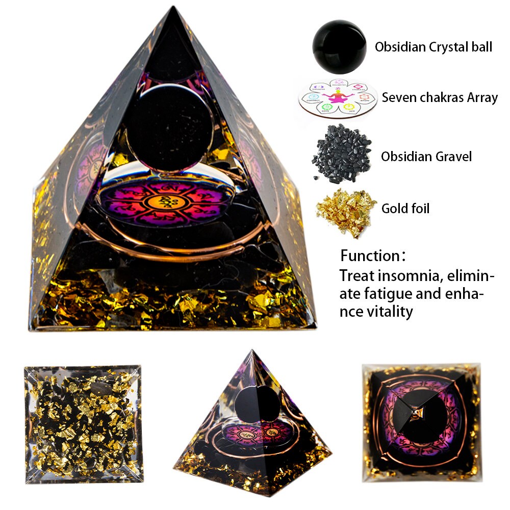 Pyramid Chakra Energy Healing Crystal Pyramid - Etsy