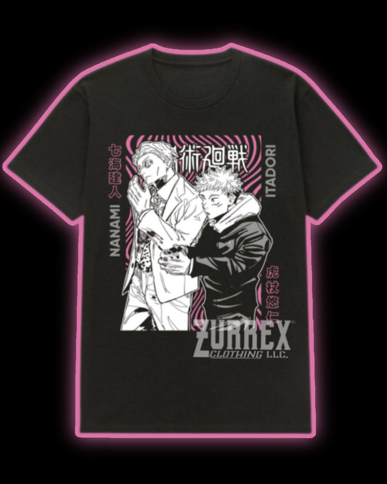 Yuji Itadori Tee Jujutsu Kaisen Shirt Anime Shirt Yuji Itadori Shirt ...