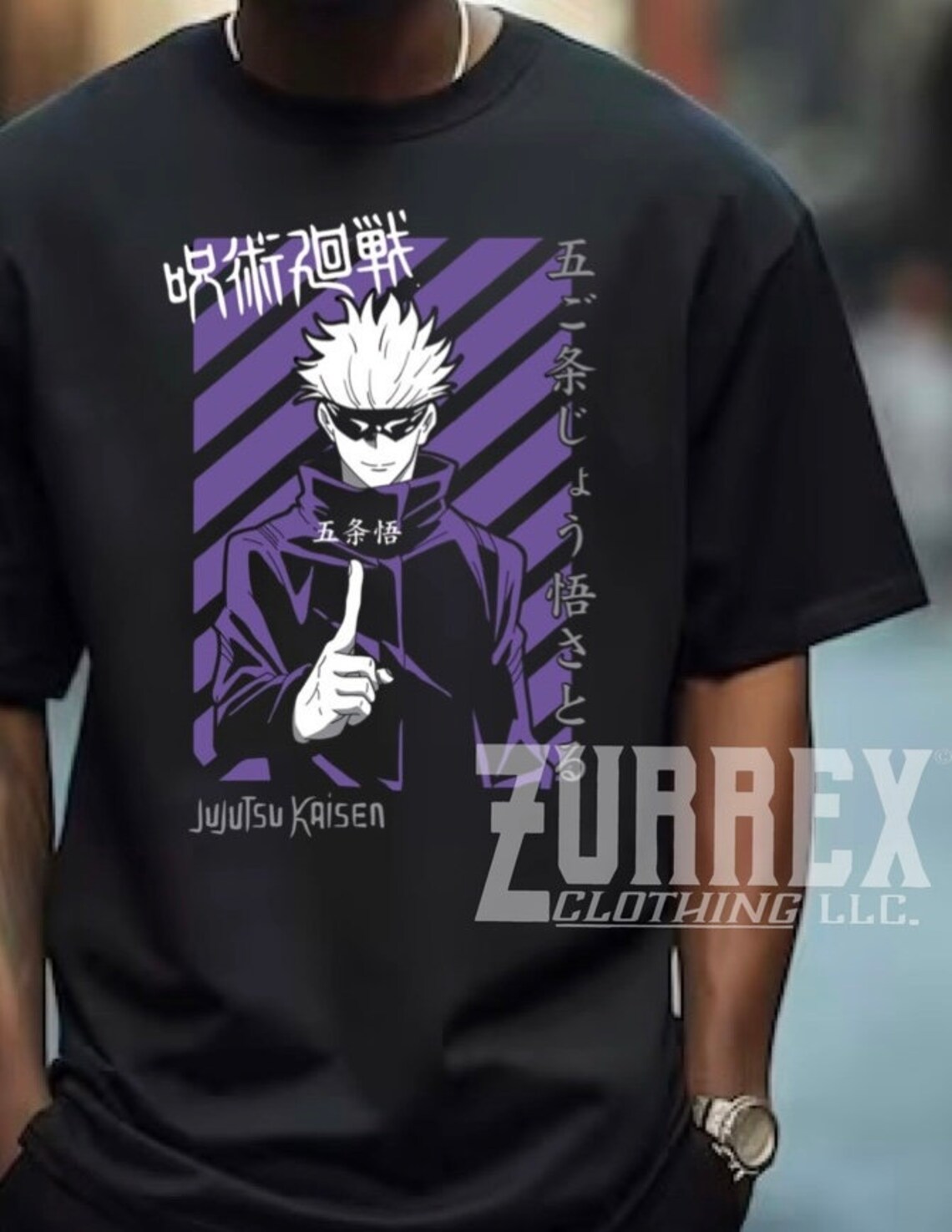 Satoru Gojo Tee Jujutsu Kaisen Shirt Anime Shirt Jjk Shirt Gojo Shirt ...