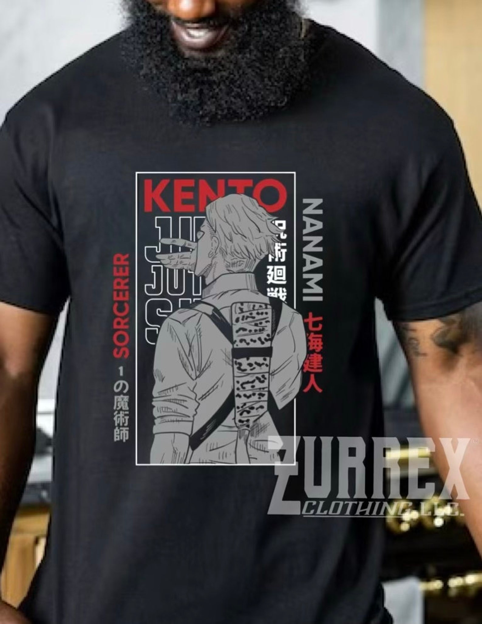 Kento Nanami Tee; Jujutsu Kaisen Shirt; Anime Shirt; Jjk Shirt; Nanami ...