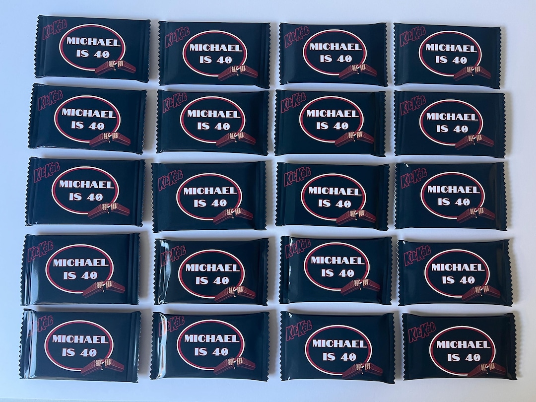 Personalise Chocolate Wafer, Custom Personalised Wrappers for Party ...