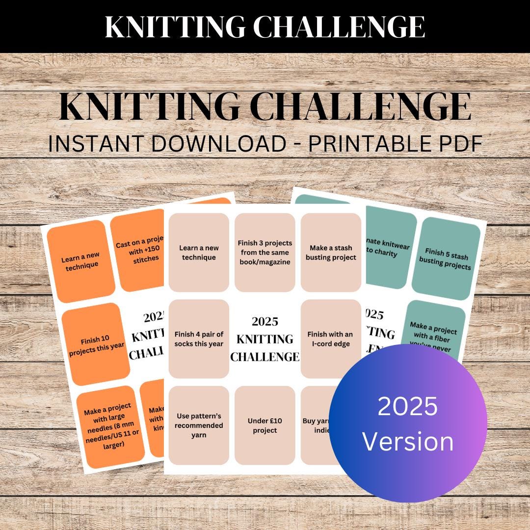 2025 Knitting Challenge - Best Knitting Challenges for Beginners and ...