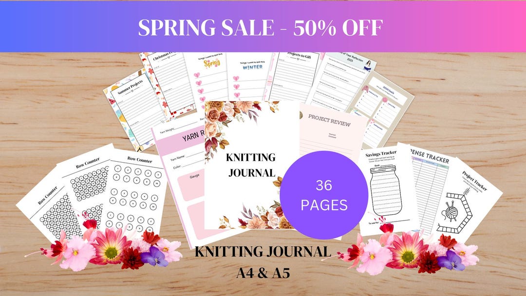 Knitting Journal 2025, Project Review, Yarn Review, Project Tracker ...