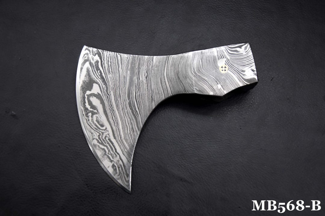 Custom Hand Foged Damascus Steel Tomahawk - Hatche Axe Head Viking Axe ...