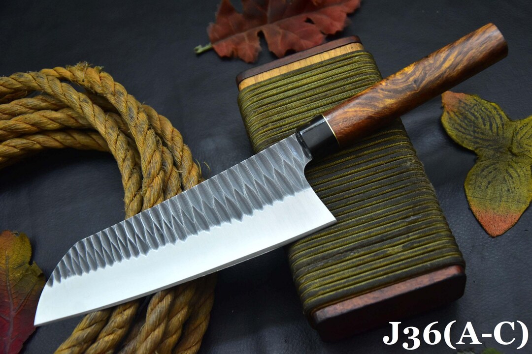 Custom Hammered Spring Steel 5160 Chef Knife Handmade,no Damascus (J36 ...