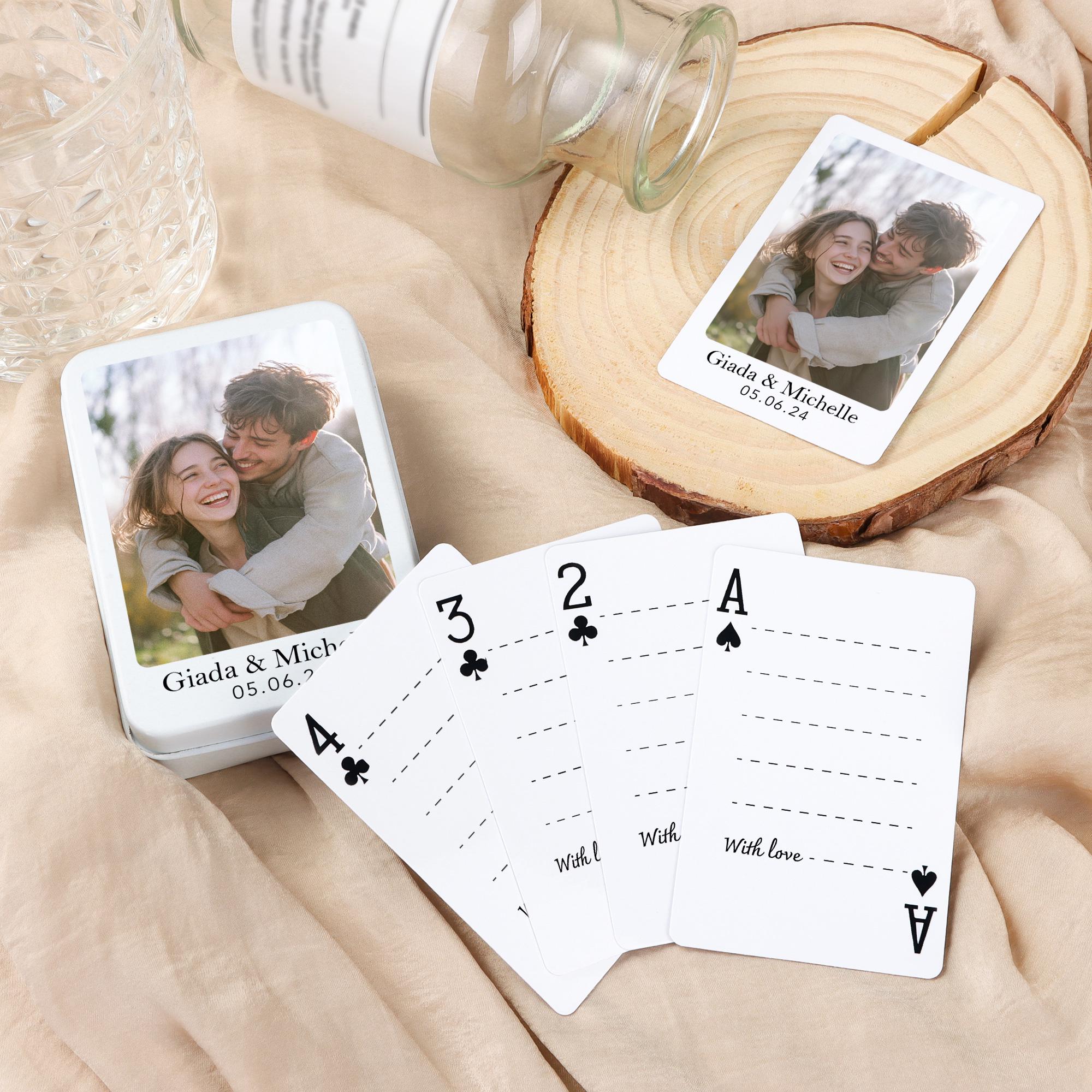 Custom Wedding Playing Cards, Wedding Guest Book Alternative, Guest ...