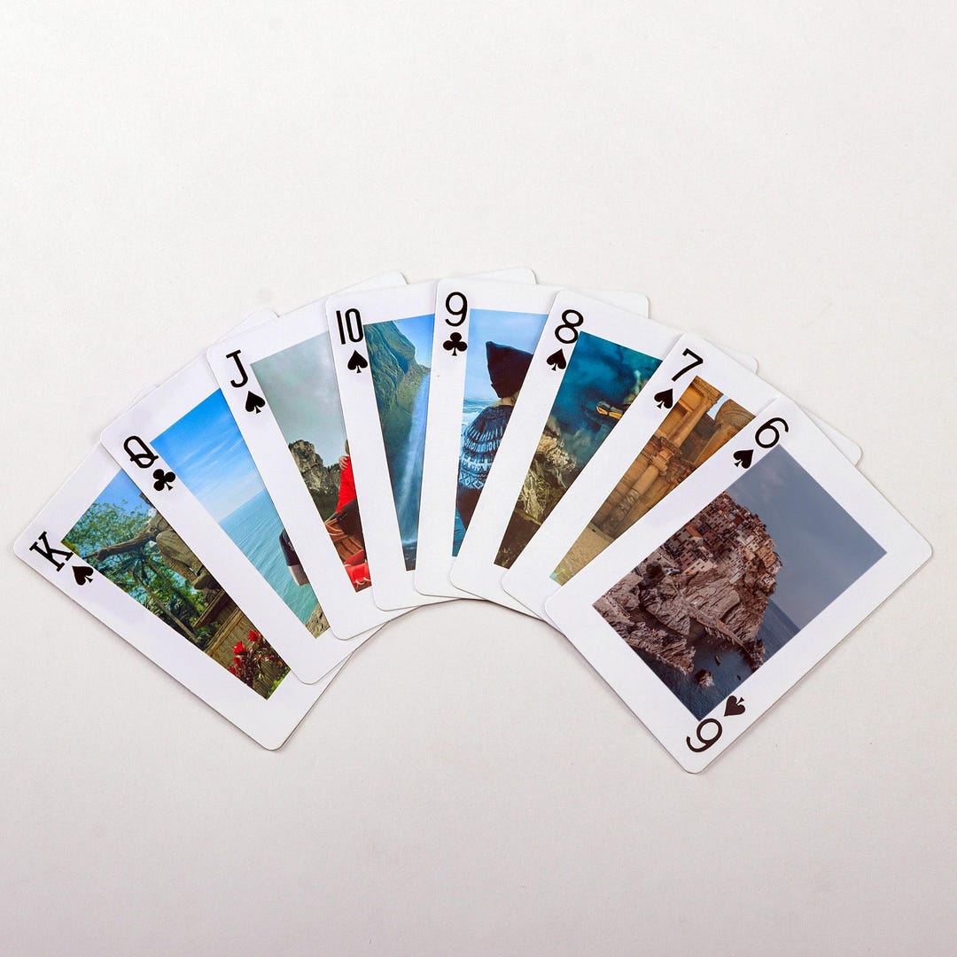 Cityscape Travel Playing Cards, Custom Photo Playing Cards, Album ...