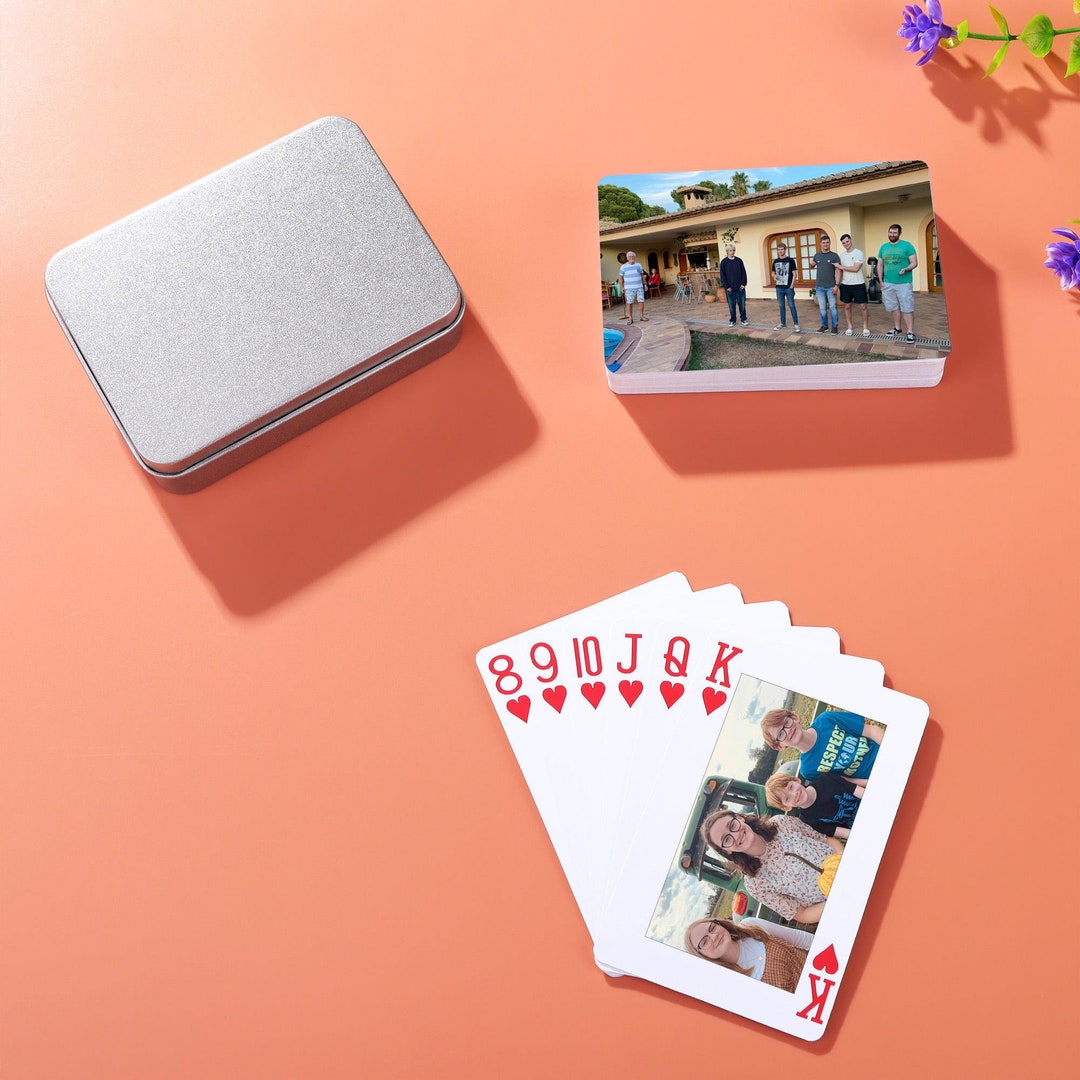 Deck of Cards Anniversary, Custom Deck of Playing Cards, Personalized ...