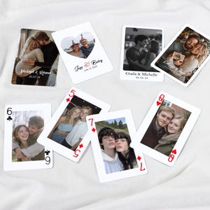Personalized Wedding Photo Playing Cards: Unique Couple Gift, Party ...