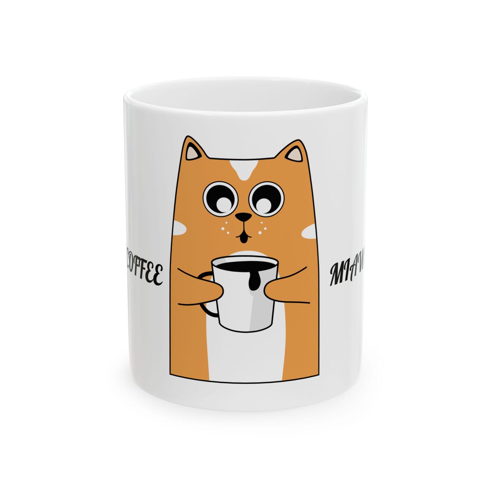 Cat Ceramic Mug, Funny Cat Coffee Cup, Cat Lover Gift, Me Time Mug ...