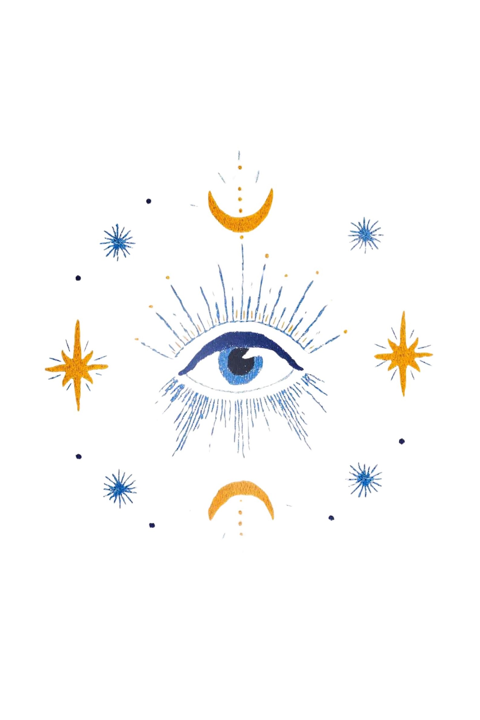 Easy Embroidery Pattern Evil Eye Instant Download Stand Out Among ...