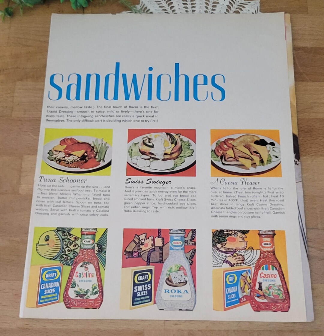 Vintage Assorted Magazine Recipe Advertisements 1960s - Etsy