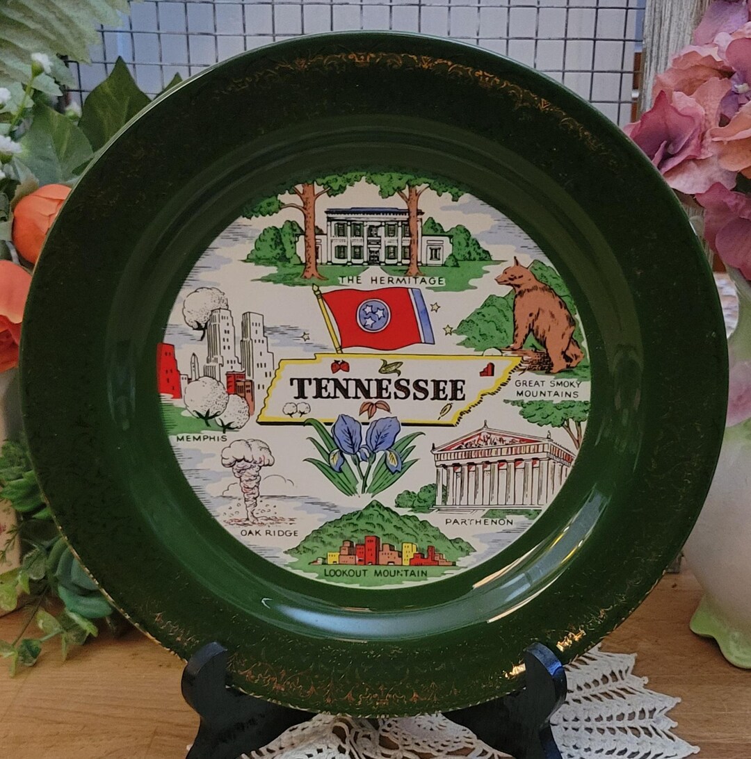 Tennessee Collectible Souvenir Plate Homer Laughlin - Etsy