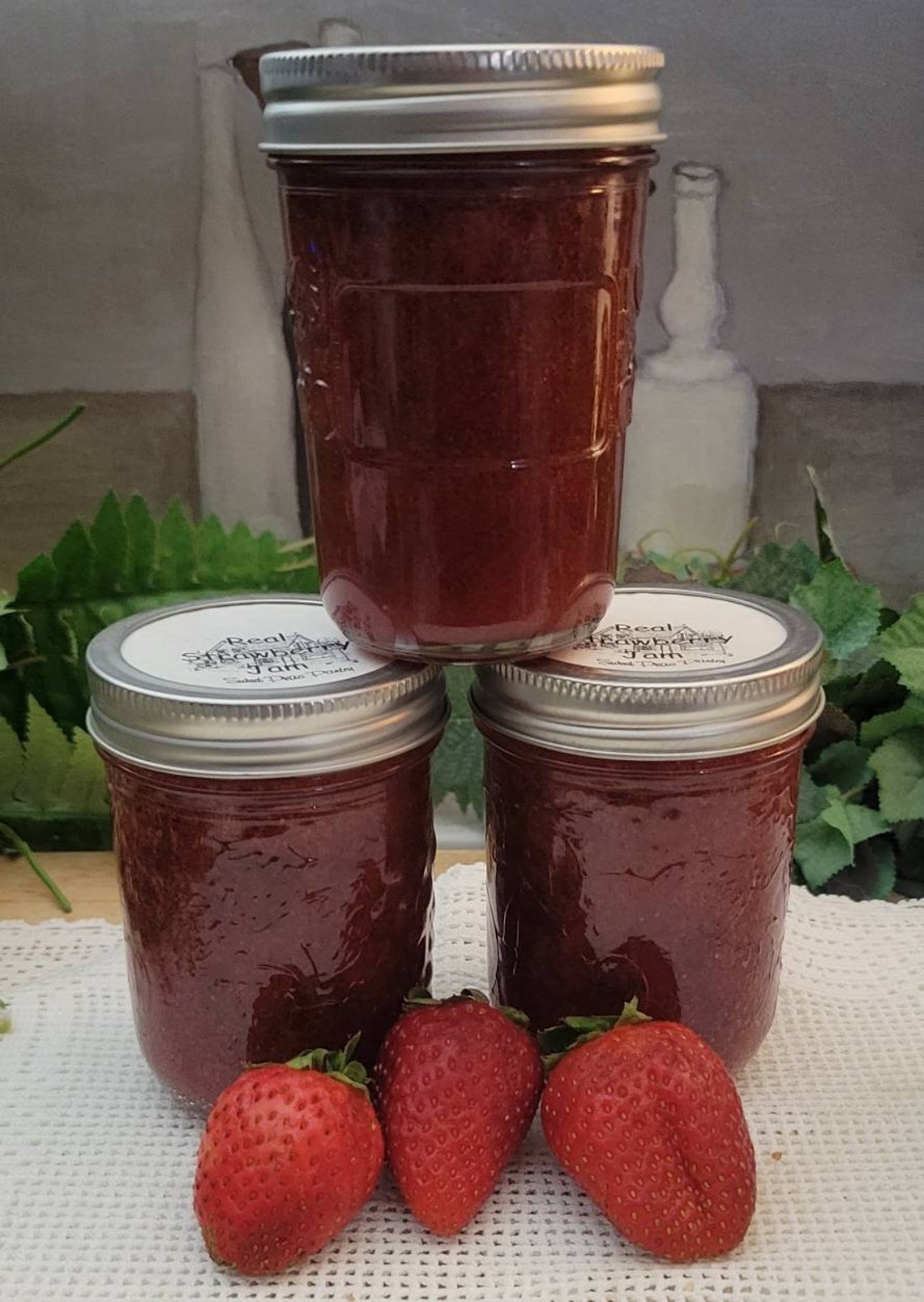 Real Strawberry Jam - Etsy Canada