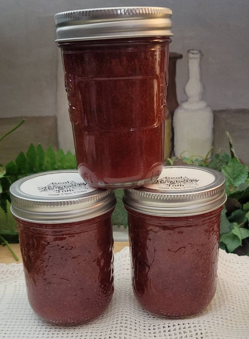 Real Strawberry Jam - Etsy
