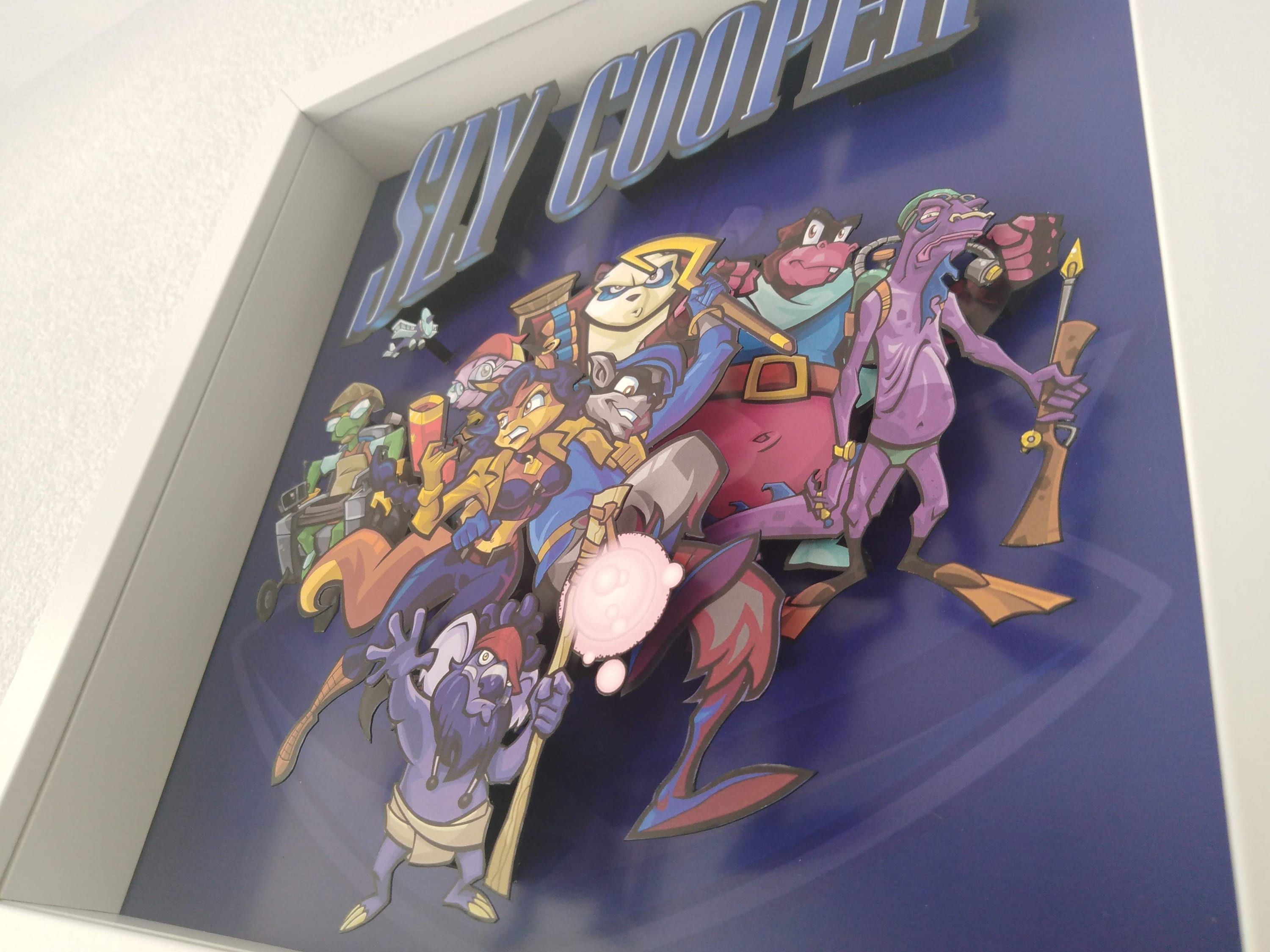 Sly Cooper PS2 Shadow Box Diorama - Unique Handcrafted Gaming Art ...