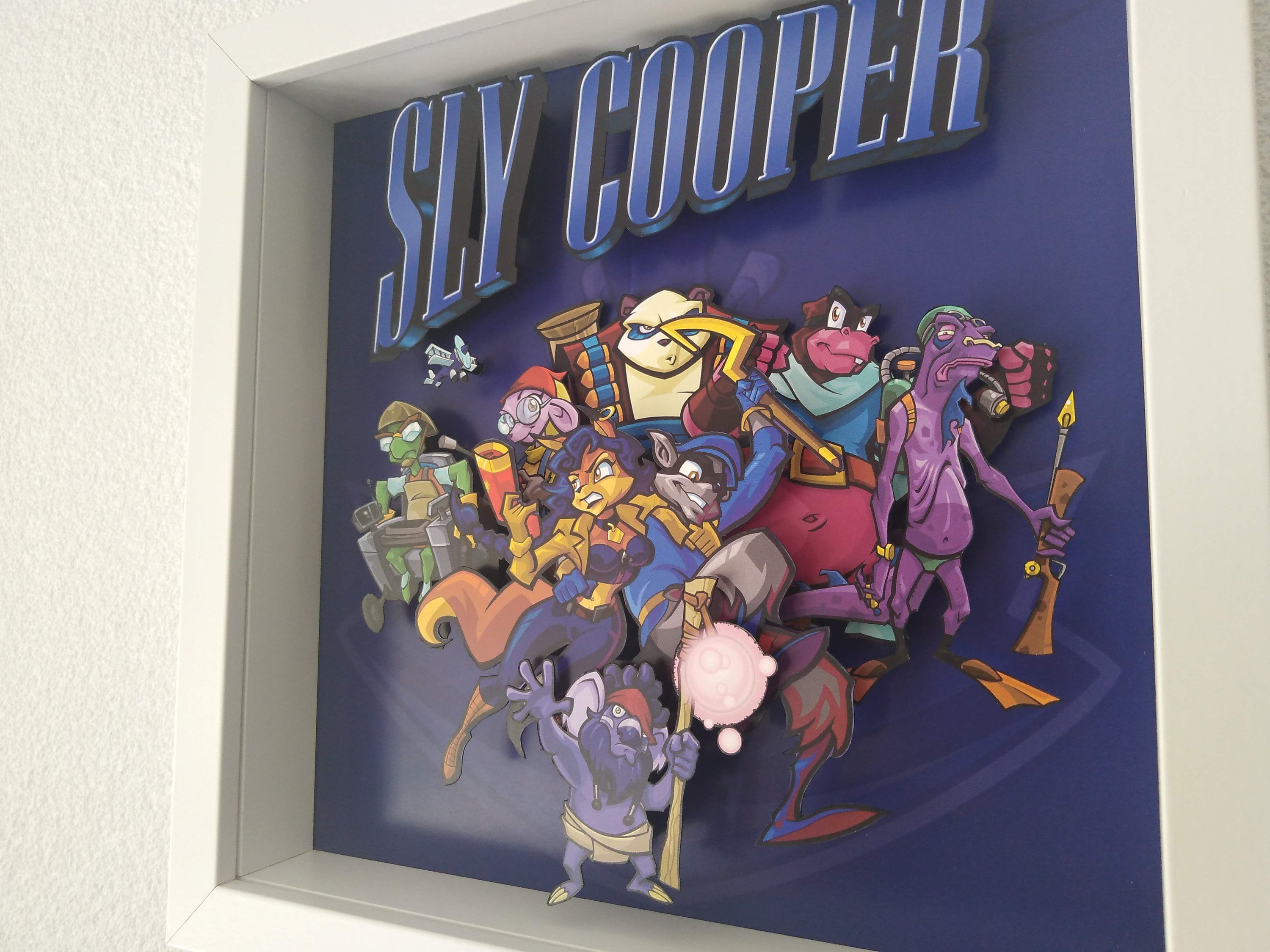 Sly Cooper PS2 Shadow Box Diorama - Unique Handcrafted Gaming Art ...