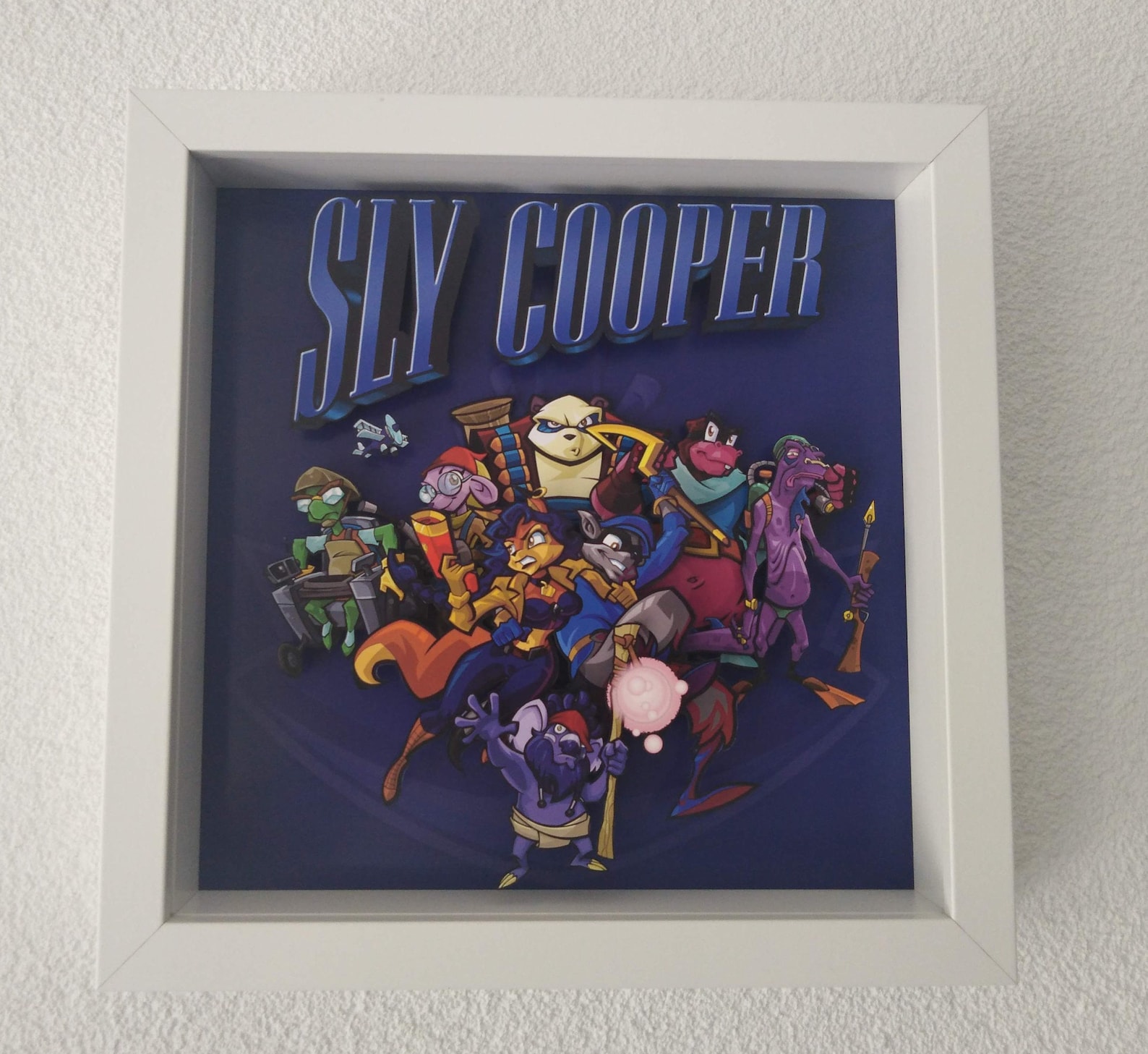 Sly Cooper PS2 Shadow Box Diorama - Unique Handcrafted Gaming Art ...