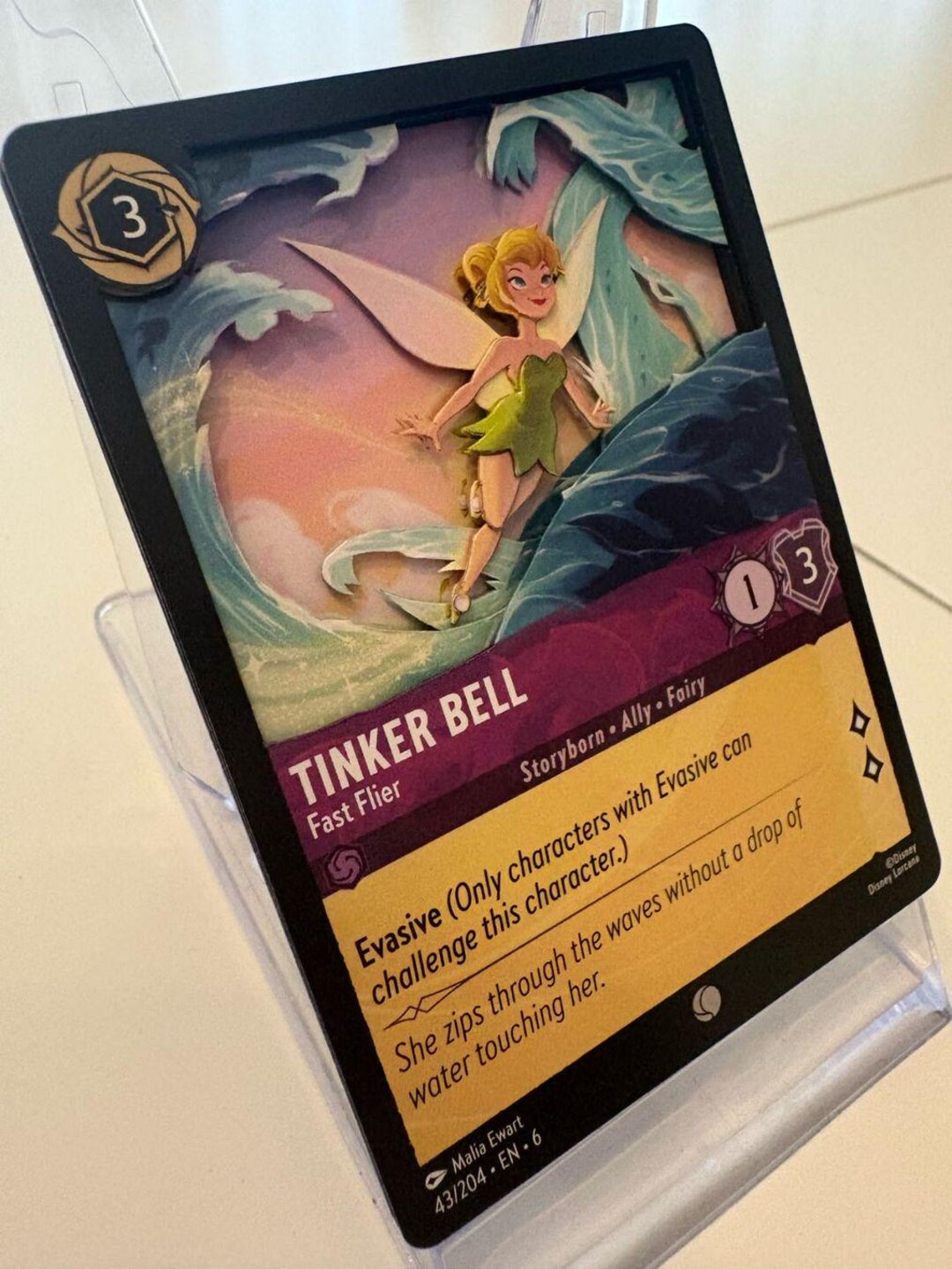 Tinker Bell - Fast Flier Lorcana 3D Shadowbox Card - Etsy