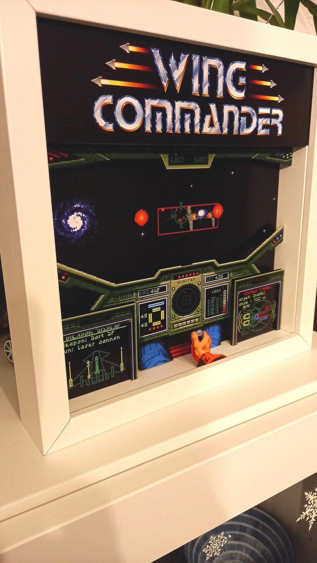 Wing Commander PC Shadow Box Diorama - Handcrafted Retro Gaming Art ...