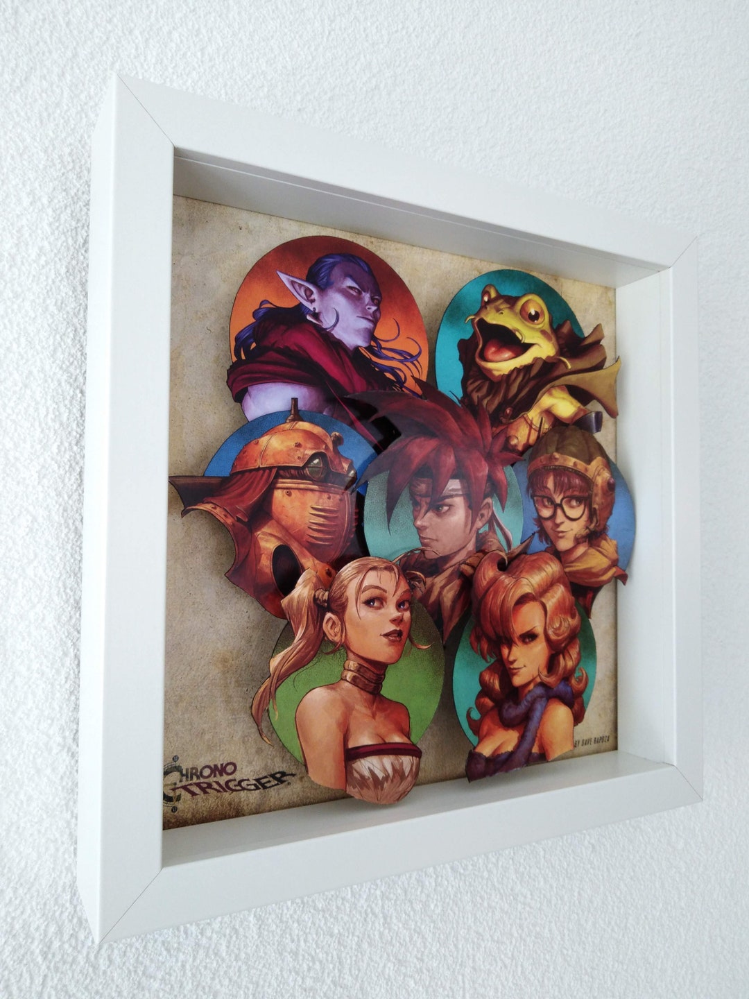 Chrono Trigger Character Portraits SNES Shadow Box Diorama ...
