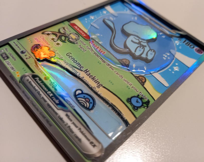 Mew EX (bubble Mew) (PAF 232) - Pokemon 3D Shadowbox Card | Handmade ...