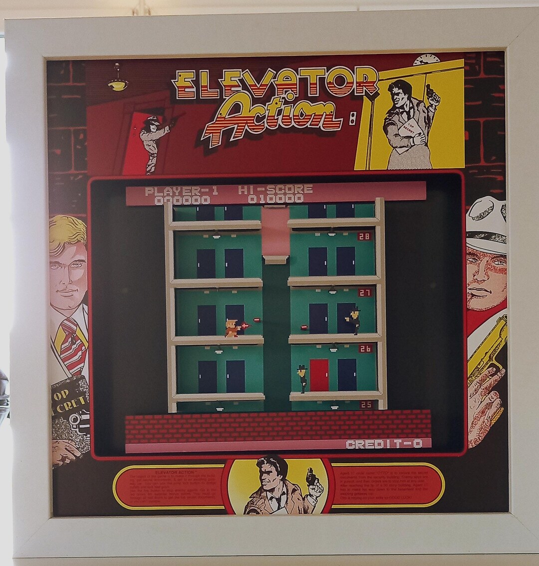 Elevator Action Arcade Shadow Box Diorama - Handcrafted Retro Gaming ...