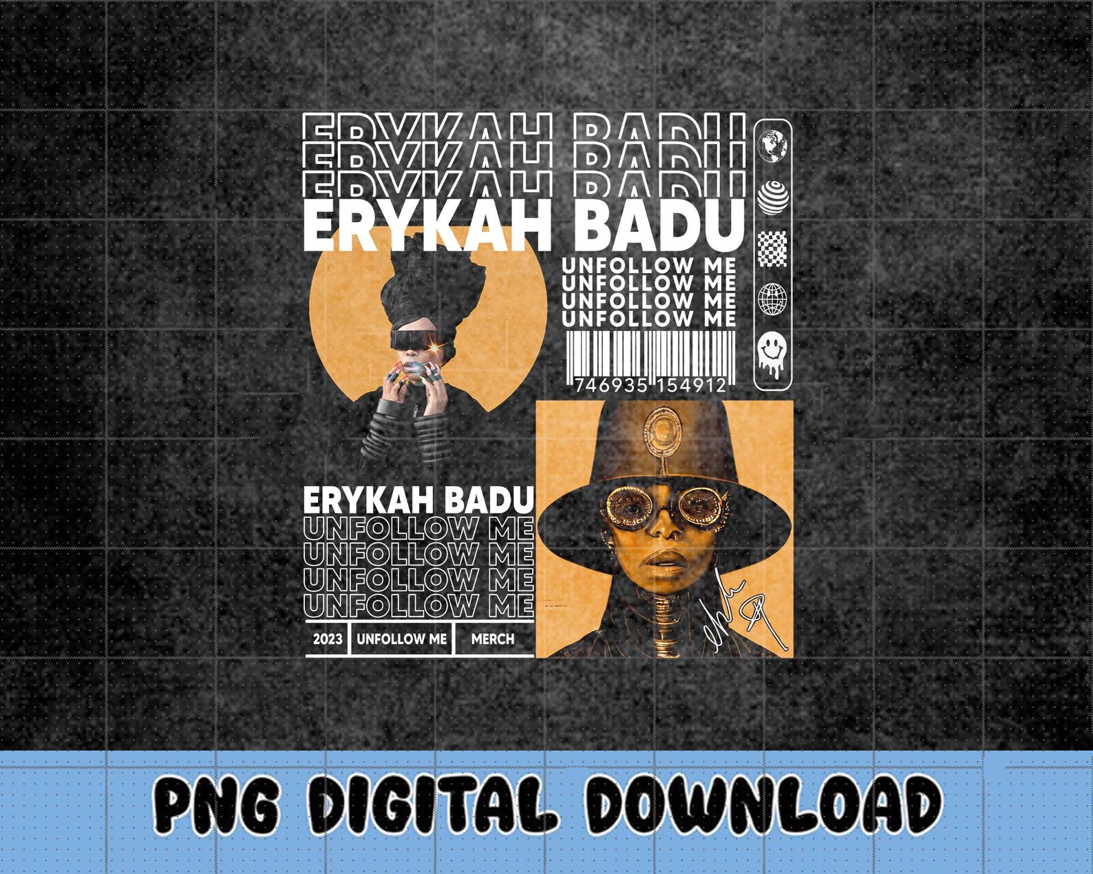 Erykah Badu Png, Erykah Badu Vintage Png, Erykah Badu T Shirt Design ...
