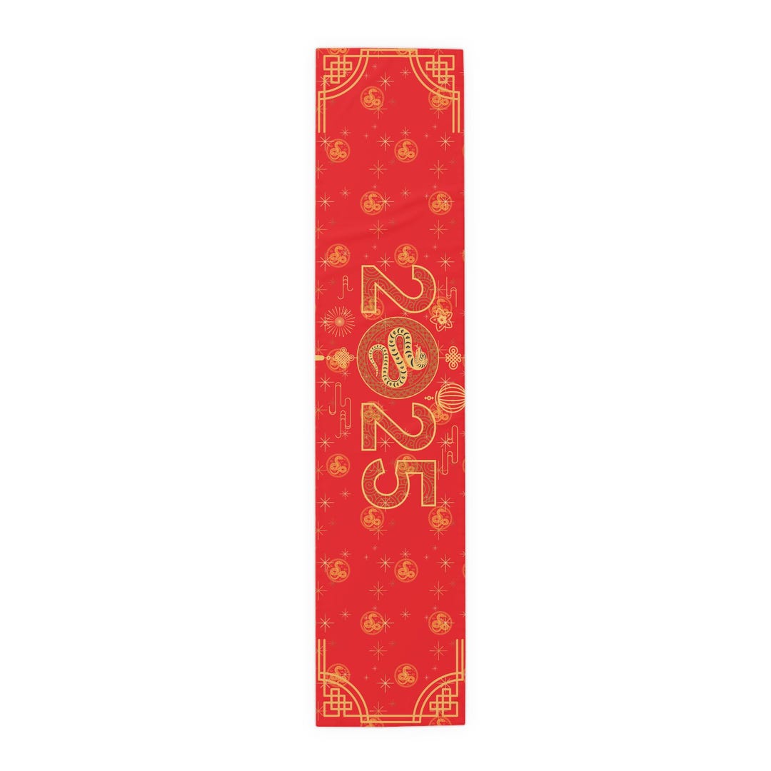 Chinese New Year Snake 2025 Table Runner - Etsy UK