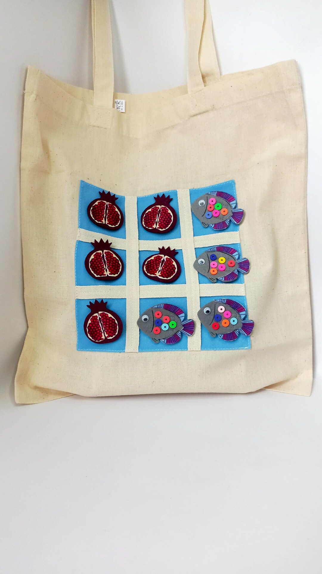 SHOPPER/GAME Blue Tic-tac-toe Toys-symbols of Rosh Ha Shana DIY, Easy ...