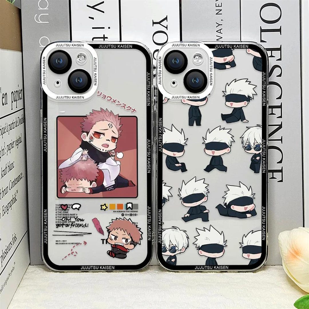 Cool Cute Japanese Anime Manga Gojo Satoru Geto Sukuna Phone Case ...