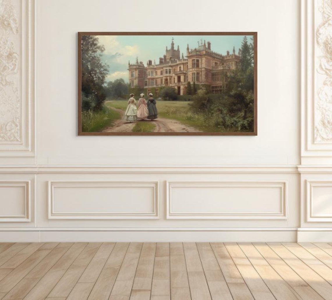 FRAME TV Visit to the English Manor Print | Digital Wall Art, Victorian ...
