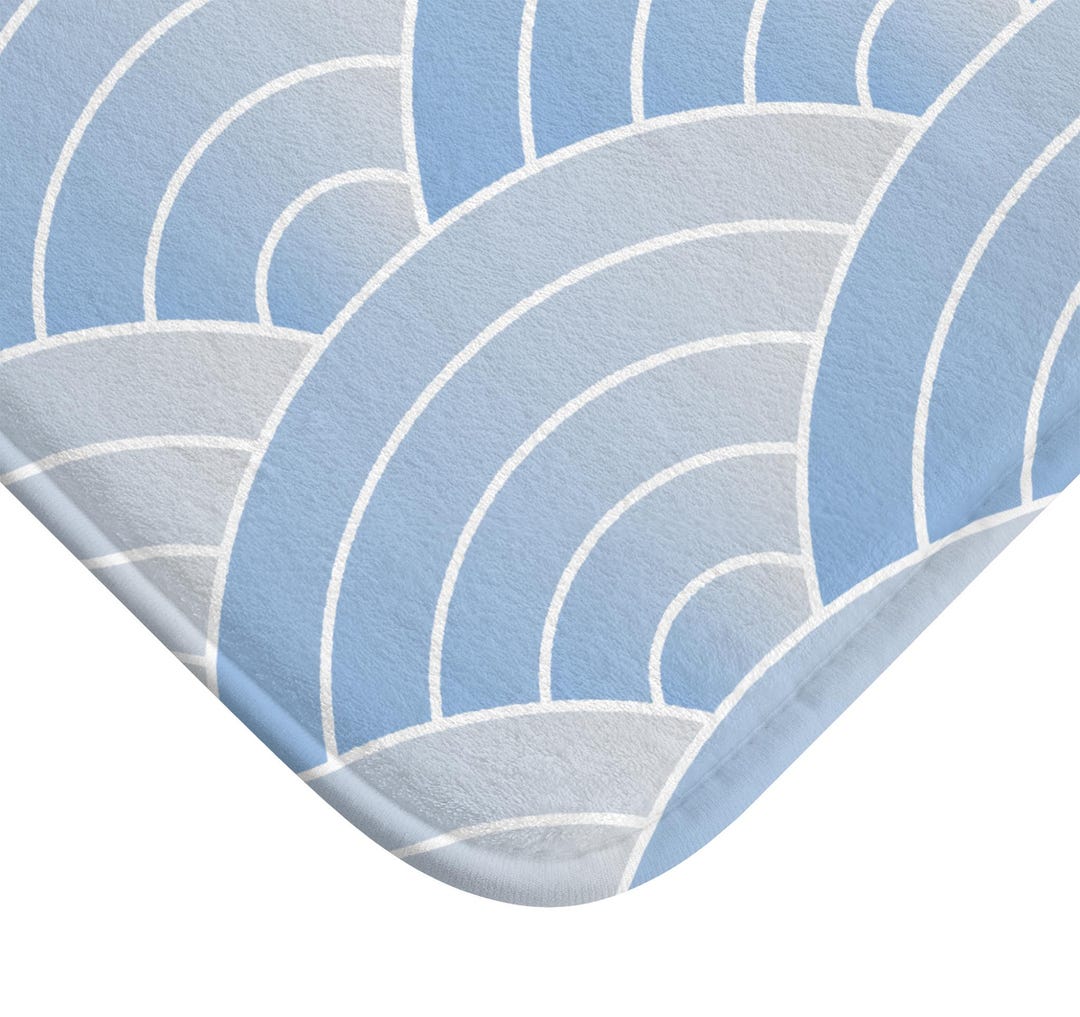 Asian Circular Shapes Bath Mat, Round Zen Design Non-slip Rug for ...