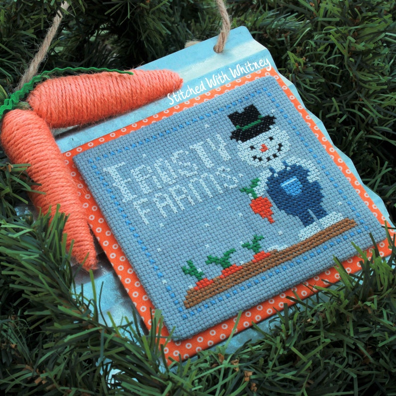 Frosty Farms - Crop of Characters - Cross Stitch PDF Pattern - Etsy