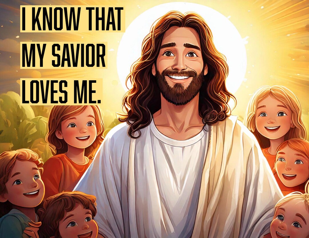 I Know That My Savior Loves Me Primary Song Flipchart - Etsy