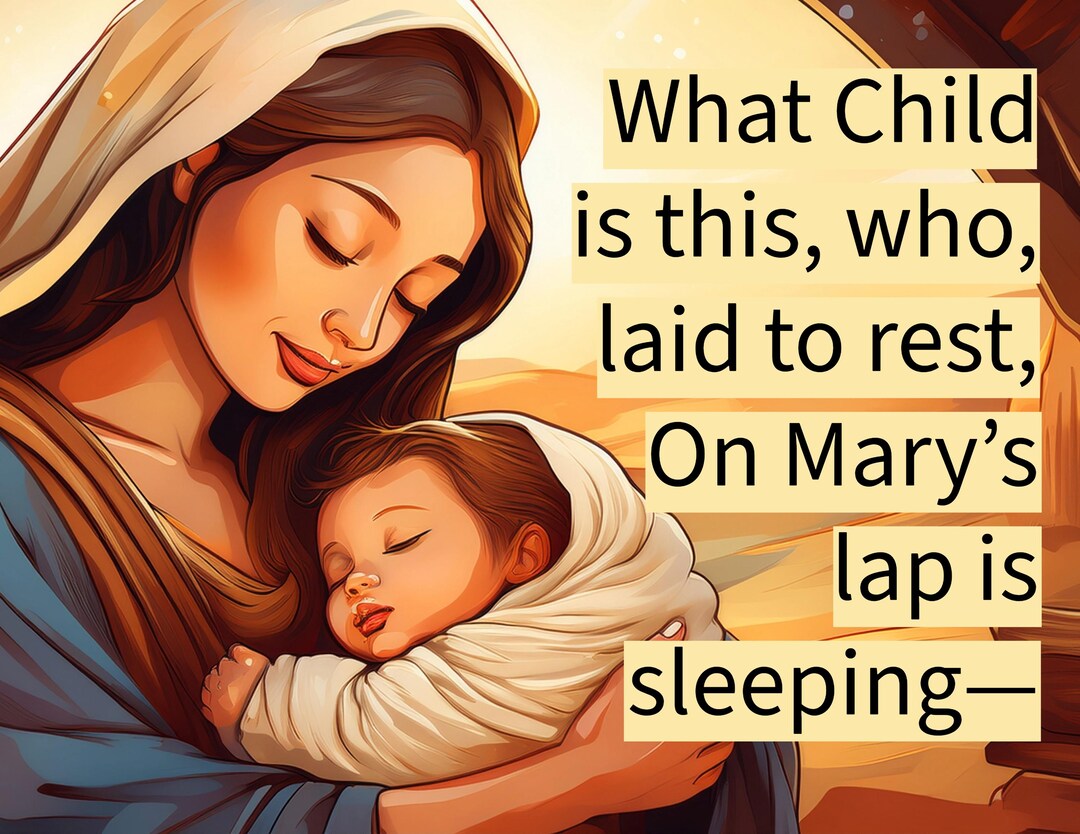 What Child is This? Christmas Hymn Flipchart - Etsy