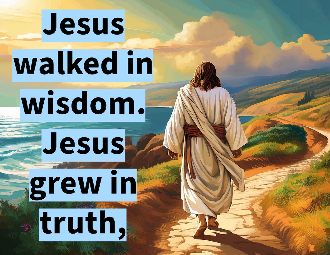 I Will Walk With Jesus Primary Song - Etsy