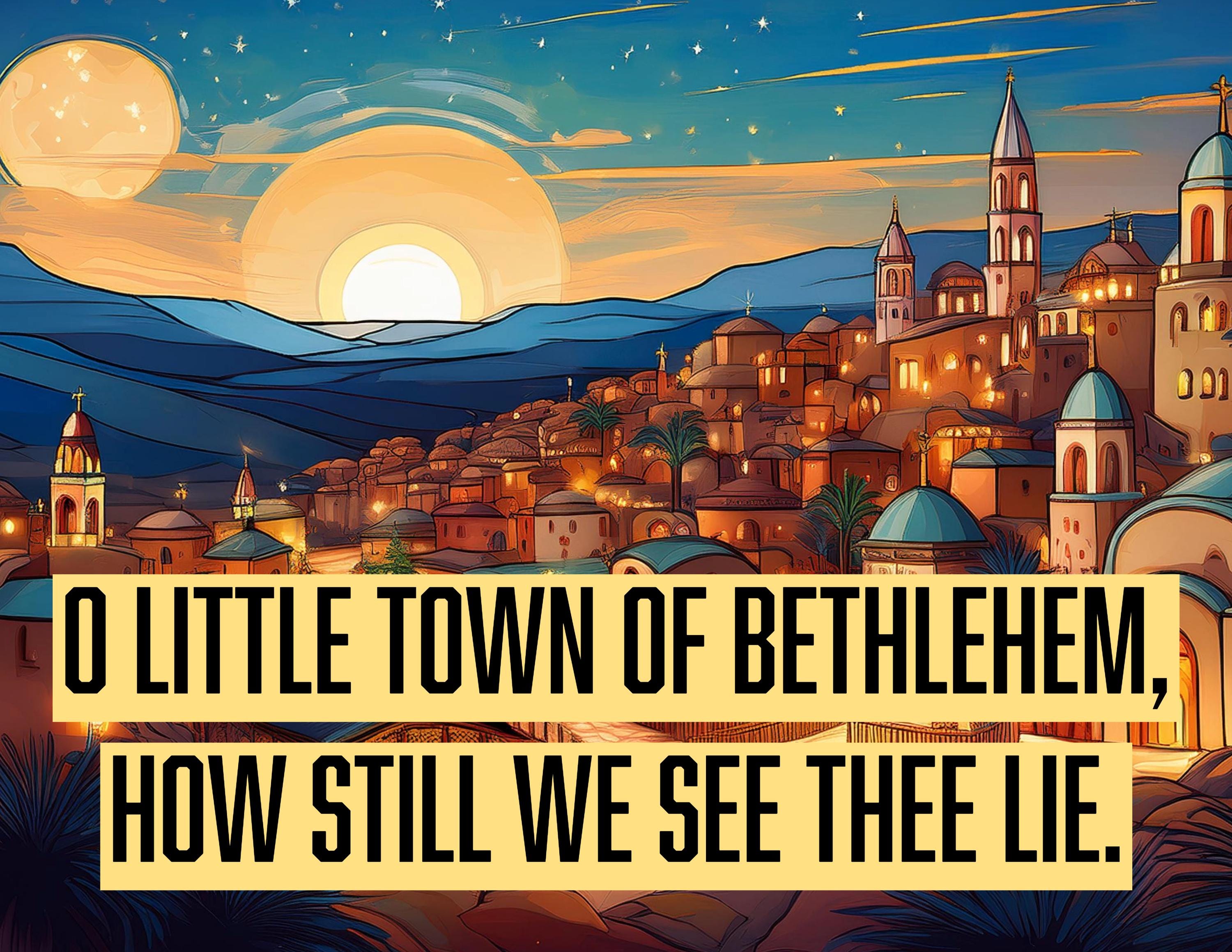 O Little Town of Bethlehem Flipchart - Etsy