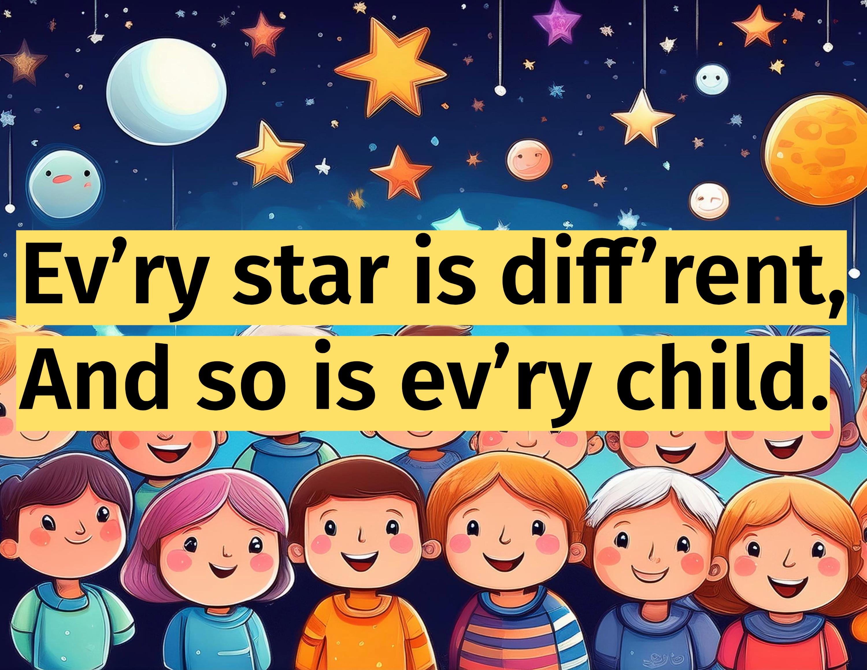 Every Star is Different Primary Song Flipchart - Etsy