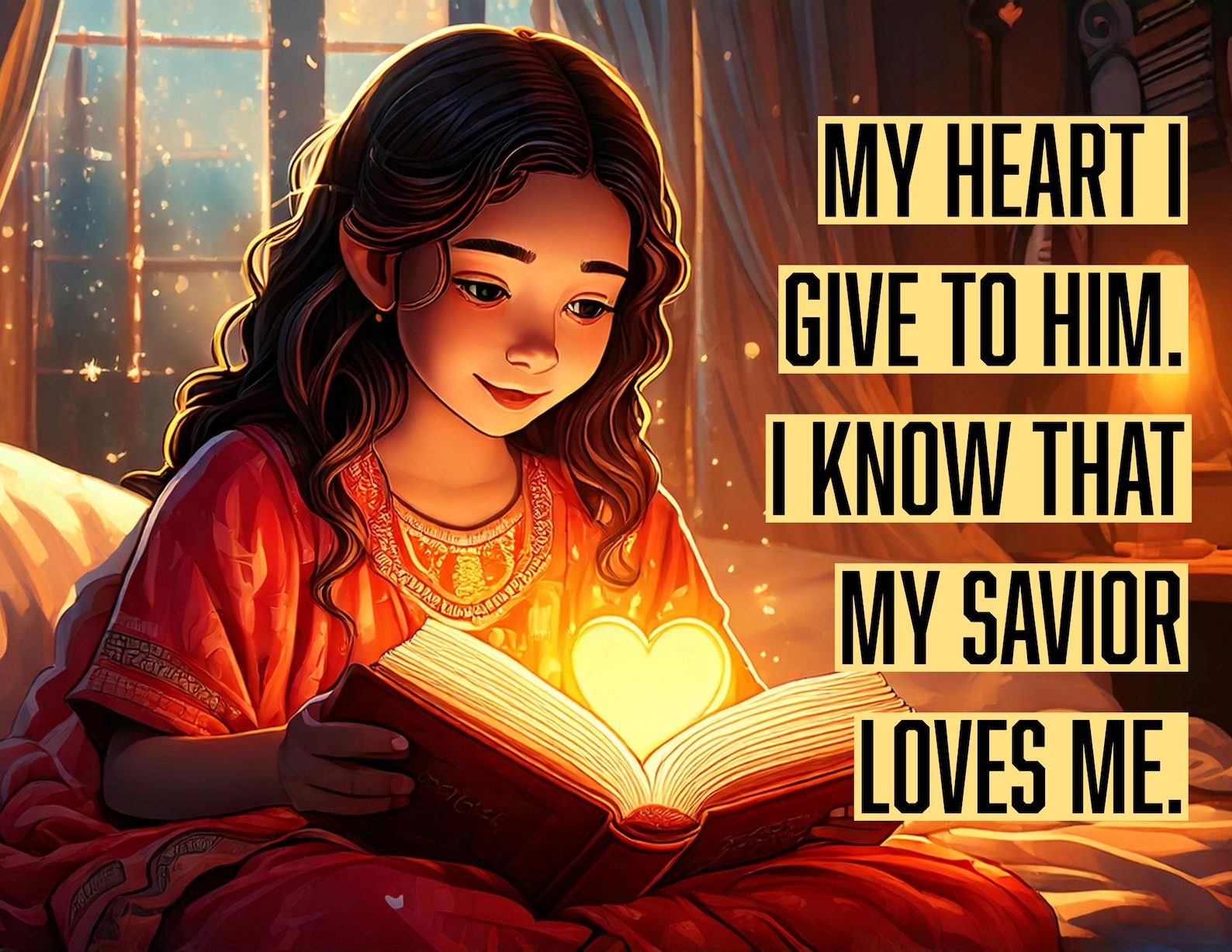 I Know That My Savior Loves Me Primary Song Flipchart - Etsy