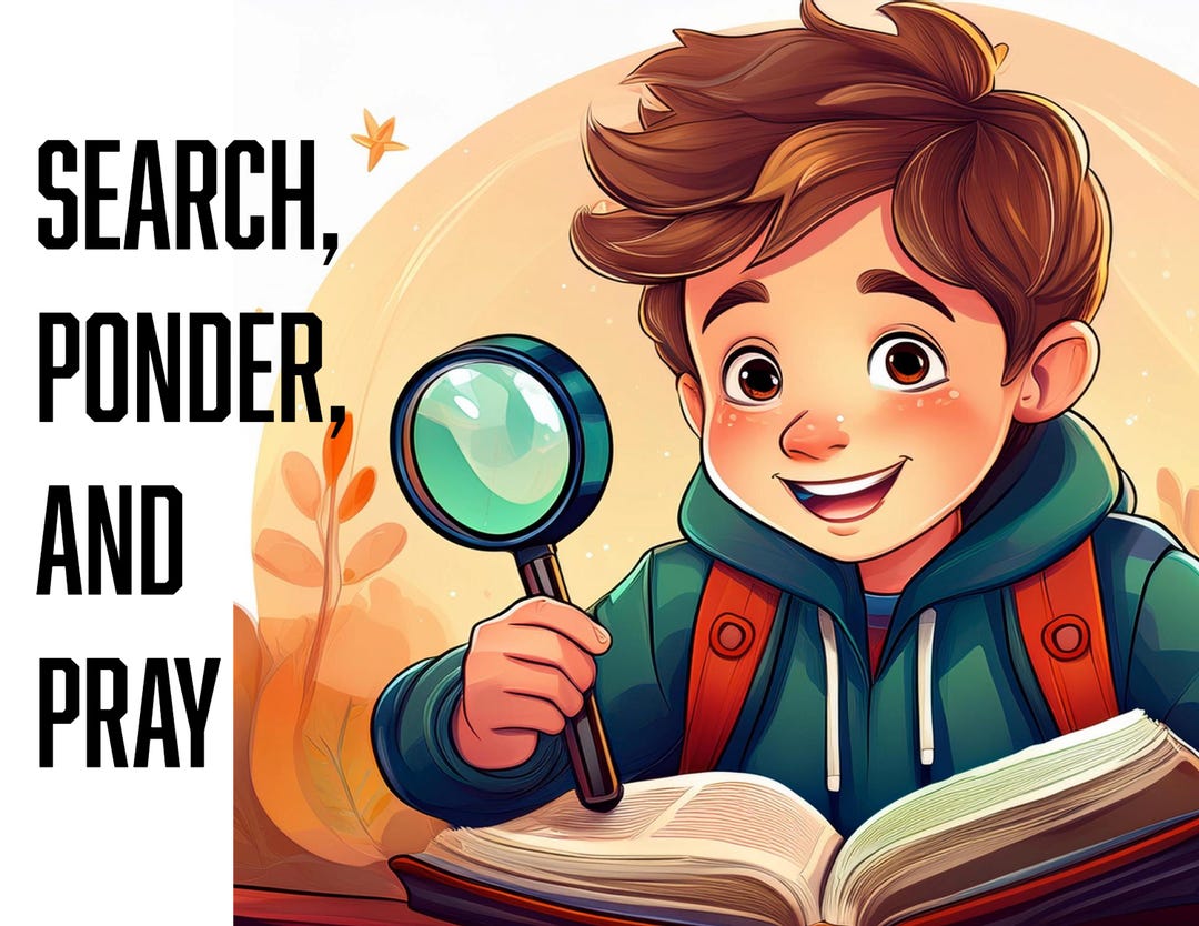 Search, Ponder, and Pray Primary Song Flipchart - Etsy