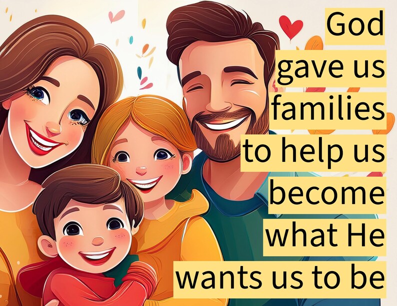 The Family is of God Singing Time Flipchart - Etsy